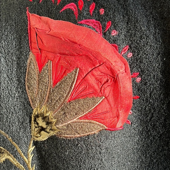 Covelo | Jackets & Coats | Covelo Black And Red Boiled Wool Jacket With ...